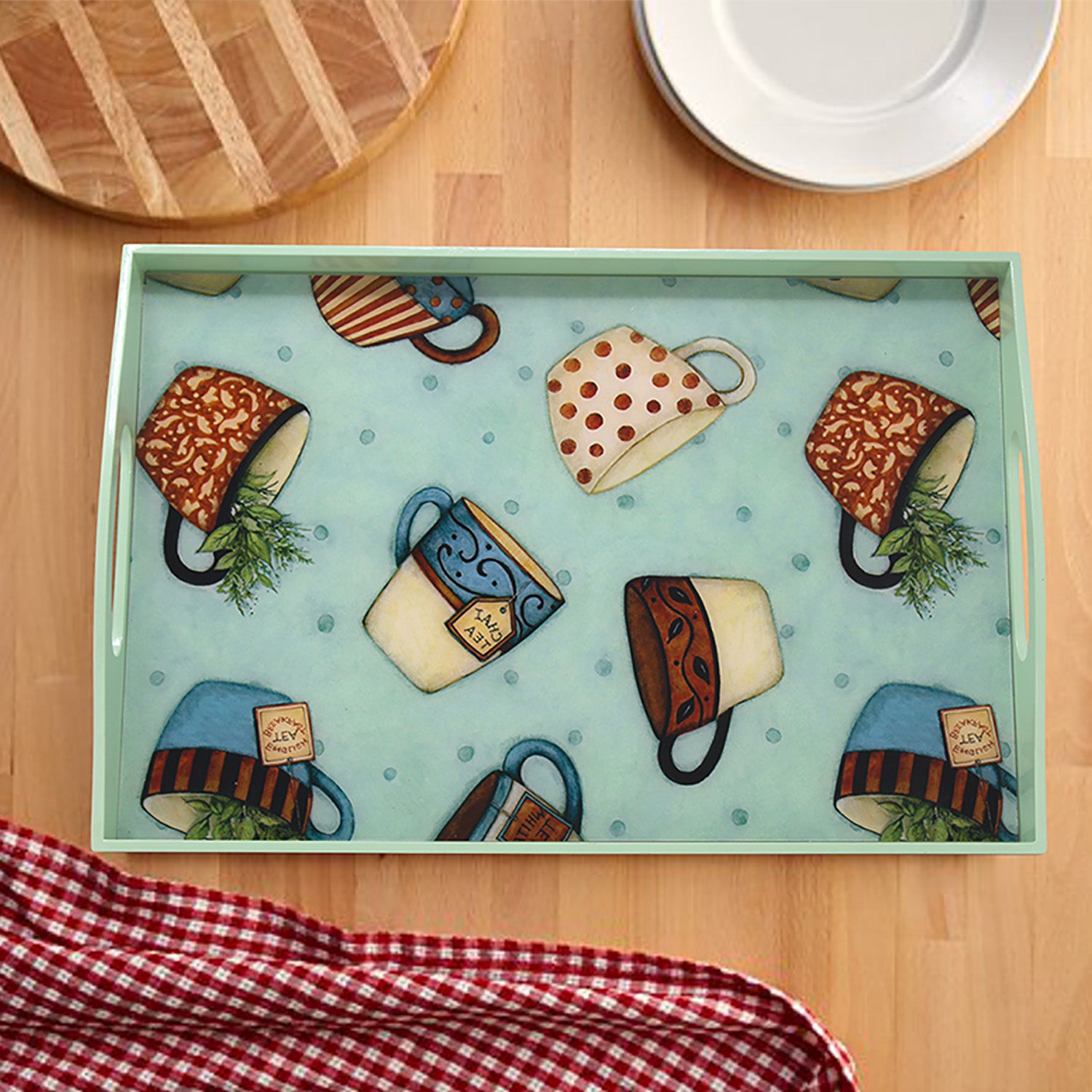 Cup of Herbs Tray – Shaakh