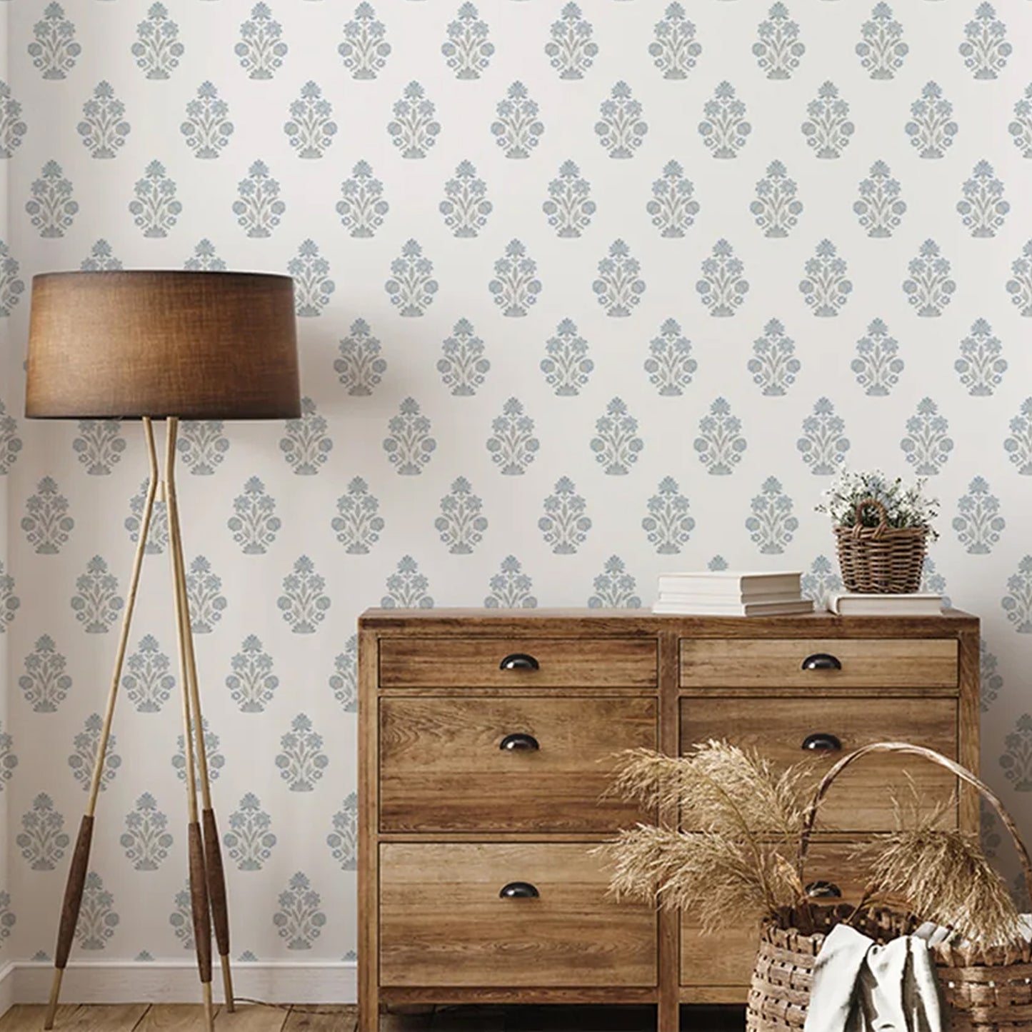 Nilambari (Pale Blue) Wallpaper | WP 207 – Shaakh