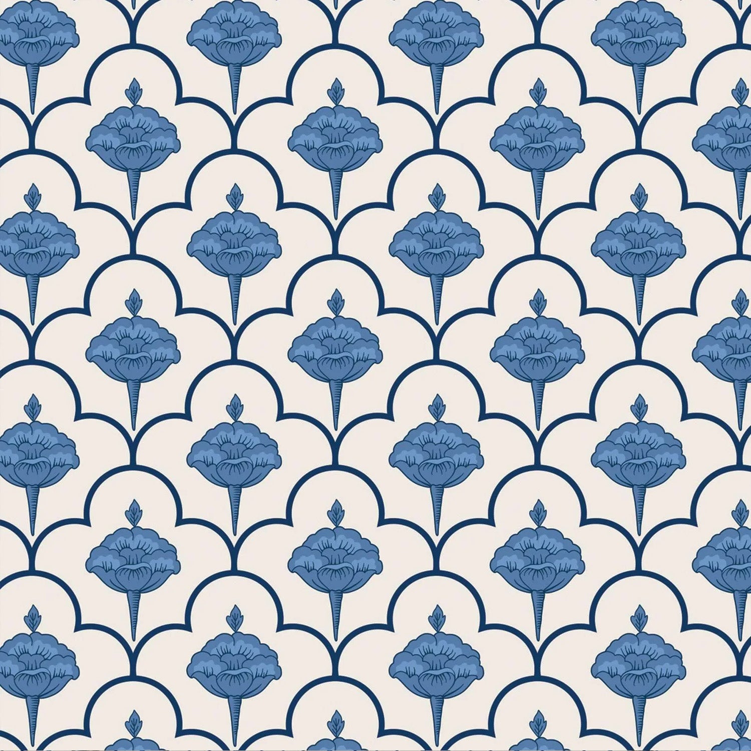 “Turkish Blue” Wallpaper | WP 110 – Shaakh