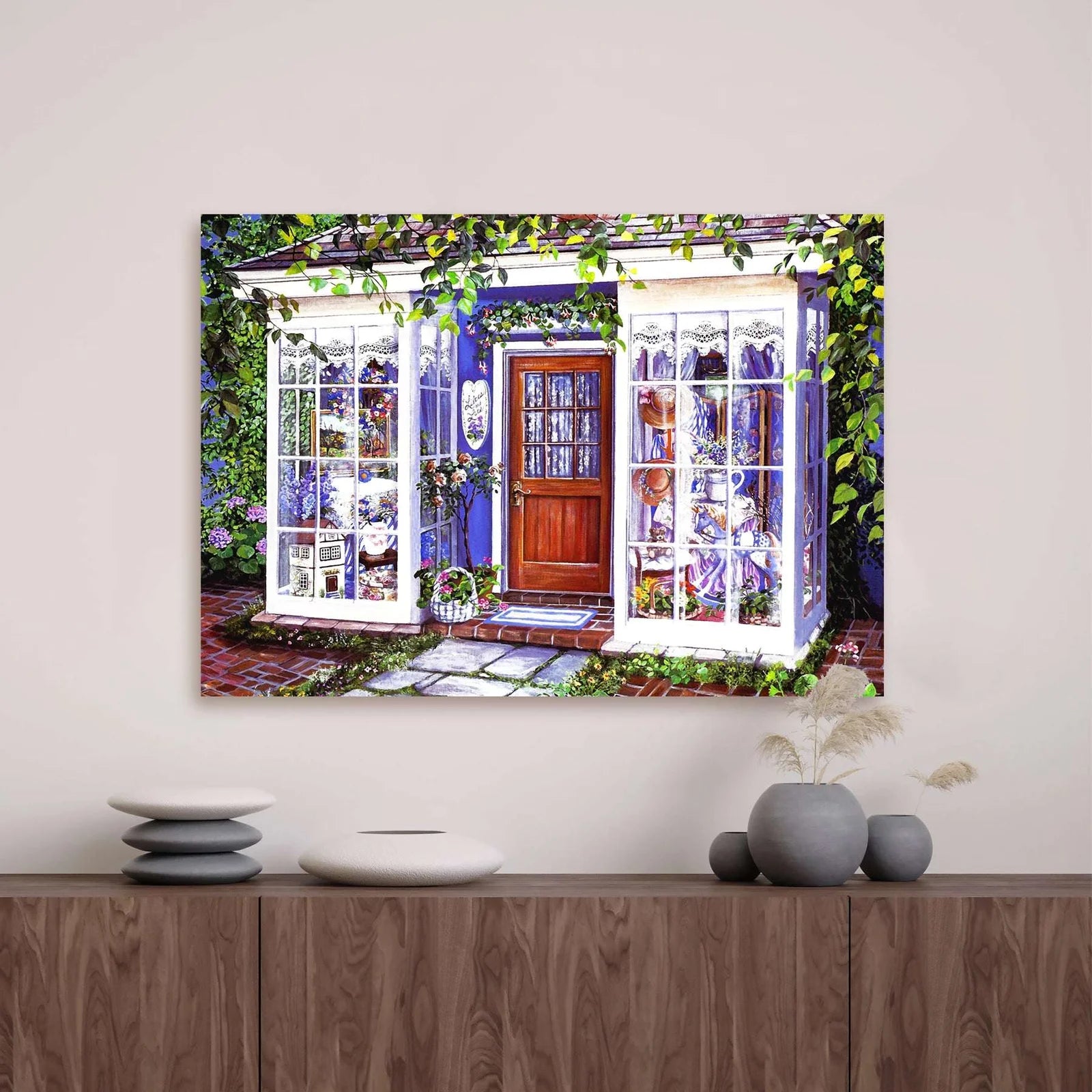 Canvas Wall Art - Lilacs and Lace - Wall Painting for Living Room Home ...