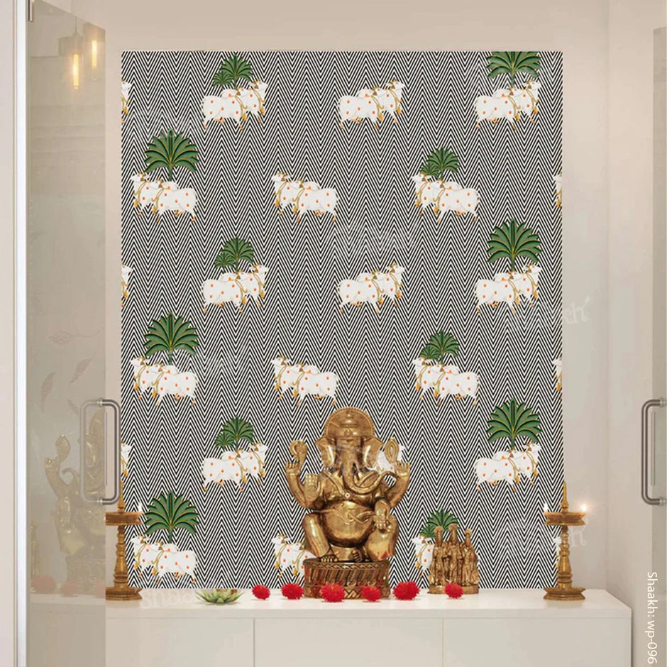 Mandir Wallpaper - Perfect Background Designs for Pooja Room – Shaakh